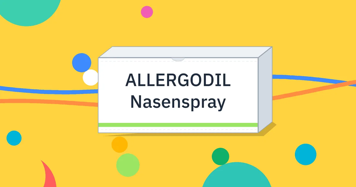 Symbolbild: Packung mit der Aufschrift ALLERGODIL Nasenspray (PZN 00878292) – Verfügbarkeit und Bezug in Apotheken in Frankfurt am Main