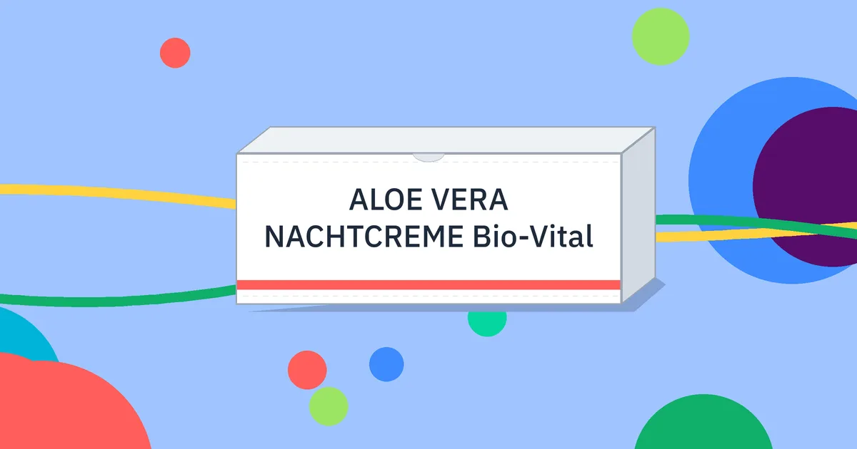 Symbolbild: Packung mit der Aufschrift ALOE VERA NACHTCREME Bio-Vital (PZN 15421687) – Verfügbarkeit und Bezug in Apotheken in Frankfurt am Main