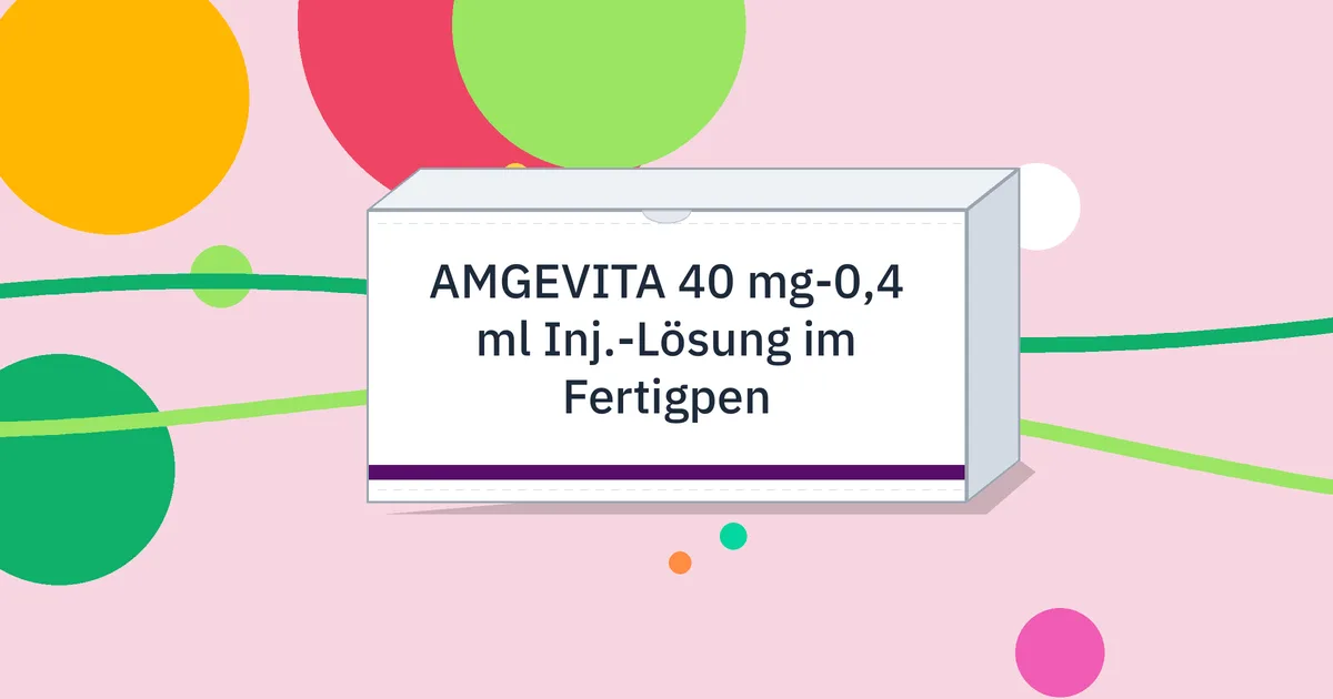 Symbolbild: Packung mit der Aufschrift AMGEVITA 40 mg-0,4 ml Inj.-Lösung im Fertigpen (PZN 19904282) – Verfügbarkeit und Bezug in Apotheken in Frankfurt am Main