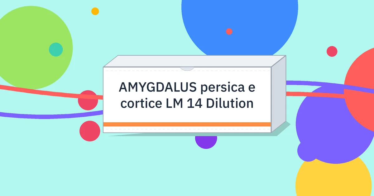 Symbolbild: Packung mit der Aufschrift AMYGDALUS persica e cortice LM 14 Dilution (PZN 13326051) – Verfügbarkeit und Bezug in Apotheken in Frankfurt am Main