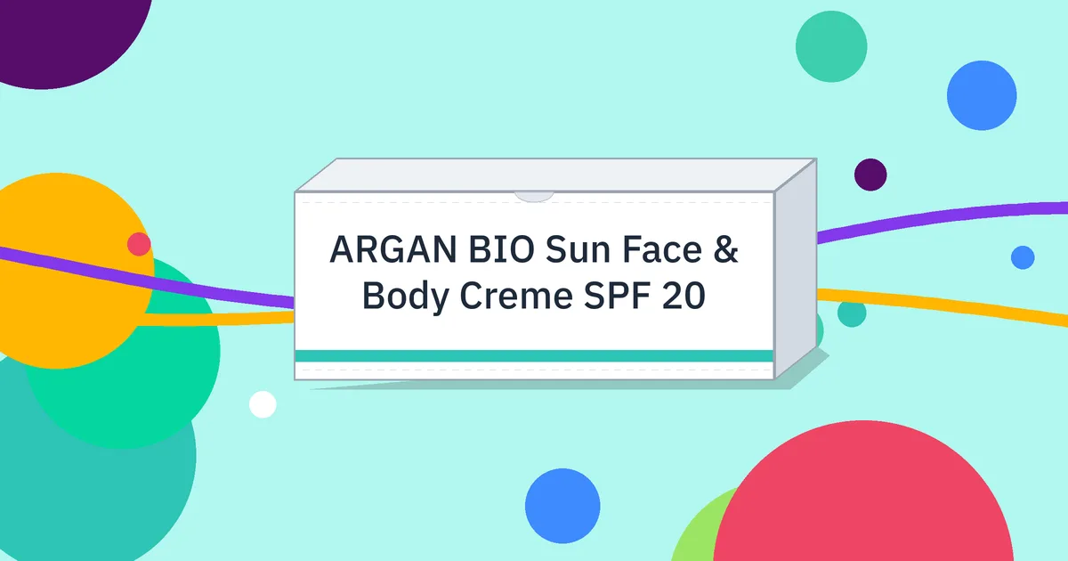 Symbolbild: Packung mit der Aufschrift ARGAN BIO Sun Face & Body Creme SPF 20 (PZN 03661831) – Verfügbarkeit und Bezug in Apotheken in Frankfurt am Main