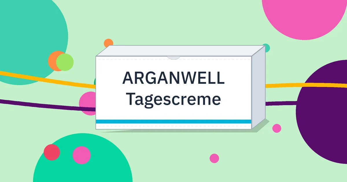 Symbolbild: Packung mit der Aufschrift ARGANWELL Tagescreme (PZN 06438542) – Verfügbarkeit und Bezug in Apotheken in Frankfurt am Main