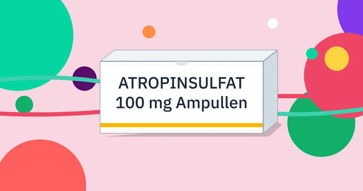Symbolbild: Packung mit der Aufschrift ATROPINSULFAT 100 mg Ampullen (PZN 01821288) – Verfügbarkeit und Bezug in Apotheken in Frankfurt am Main