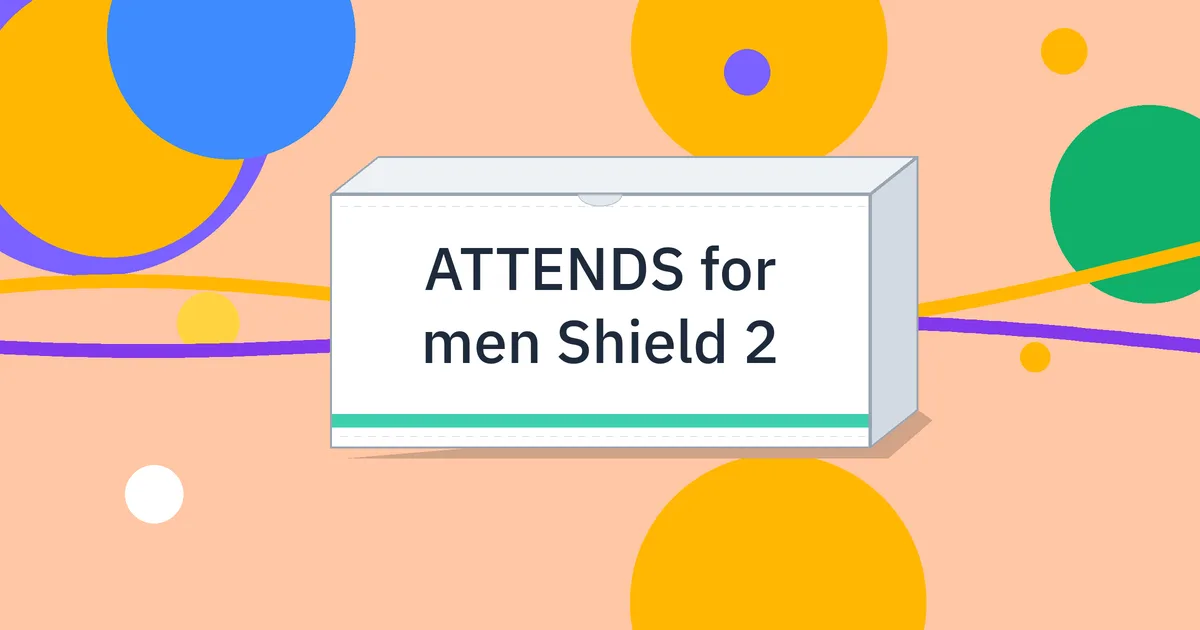 Symbolbild: Packung mit der Aufschrift ATTENDS for men Shield 2 (PZN 07529293) – Verfügbarkeit und Bezug in Apotheken in Frankfurt am Main