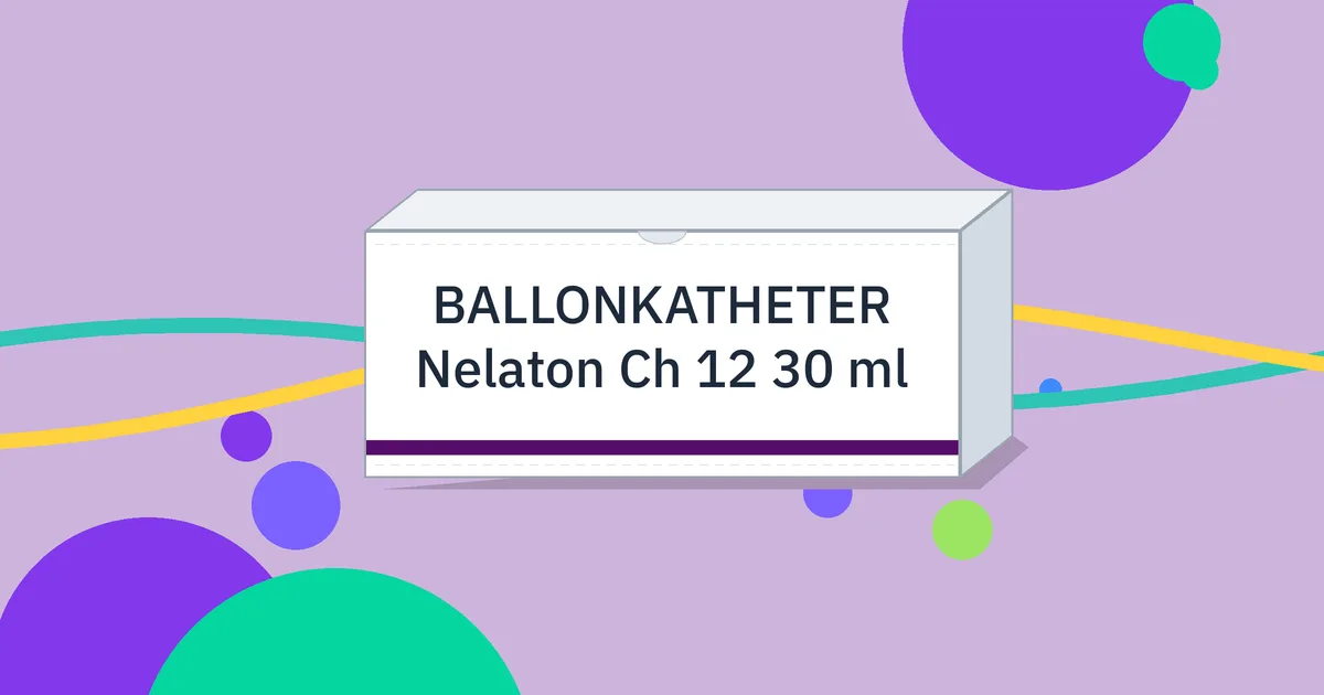 Symbolbild: Packung mit der Aufschrift BALLONKATHETER Nelaton Ch 12 30 ml (PZN 00181929) – Verfügbarkeit und Bezug in Apotheken in Frankfurt am Main