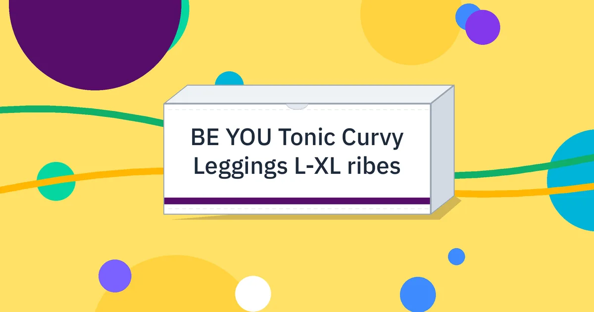 Symbolbild: Packung mit der Aufschrift BE YOU Tonic Curvy Leggings L-XL ribes (PZN 19721742) – Verfügbarkeit und Bezug in Apotheken in Frankfurt am Main