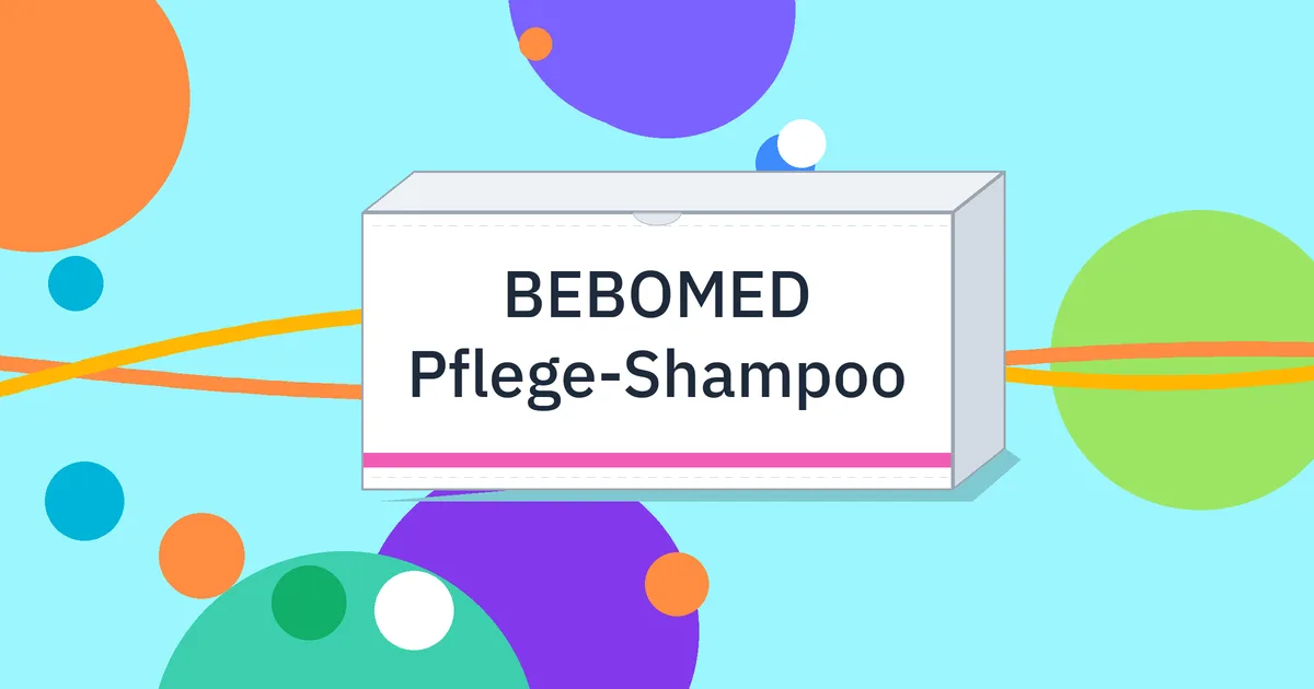 Symbolbild: Packung mit der Aufschrift BEBOMED Pflege-Shampoo (PZN 18256912) – Verfügbarkeit und Bezug in Apotheken in Frankfurt am Main