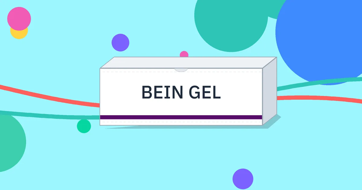 Symbolbild: Packung mit der Aufschrift BEIN GEL (PZN 01039725) – Verfügbarkeit und Bezug in Apotheken in Frankfurt am Main