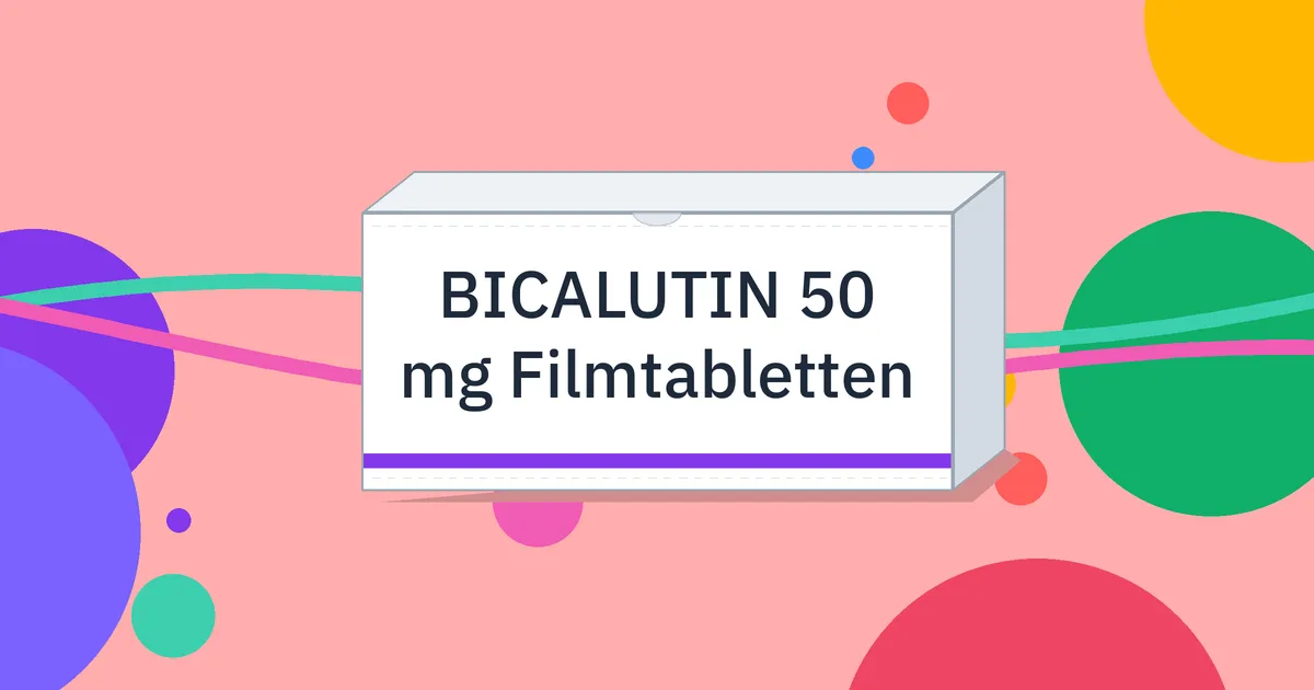 Symbolbild: Packung mit der Aufschrift BICALUTIN 50 mg Filmtabletten (PZN 00724732) – Verfügbarkeit und Bezug in Apotheken in Frankfurt am Main