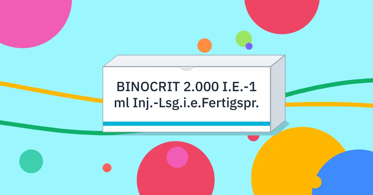 Symbolbild: Packung mit der Aufschrift BINOCRIT 2.000 I.E.-1 ml Inj.-Lsg.i.e.Fertigspr. (PZN 16941868) – Verfügbarkeit und Bezug in Apotheken in Frankfurt am Main
