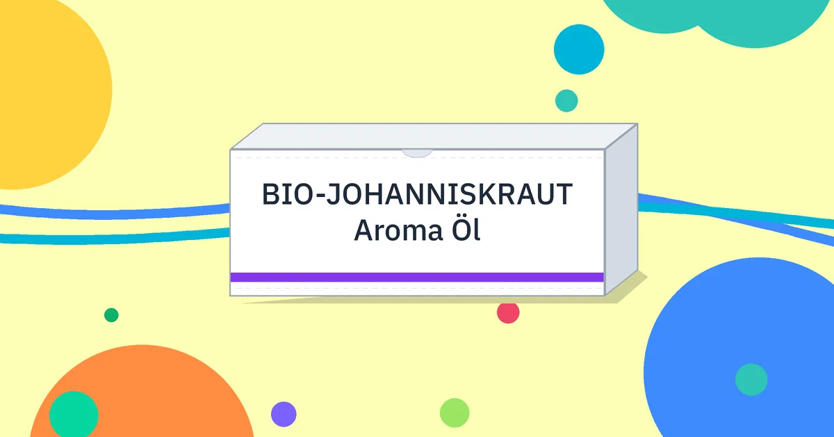 Symbolbild: Packung mit der Aufschrift BIO-JOHANNISKRAUT Aroma Öl (PZN 18881685) – Verfügbarkeit und Bezug in Apotheken in Frankfurt am Main