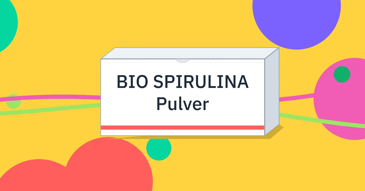 Symbolbild: Packung mit der Aufschrift BIO SPIRULINA Pulver (PZN 13476566) – Verfügbarkeit und Bezug in Apotheken in Frankfurt am Main