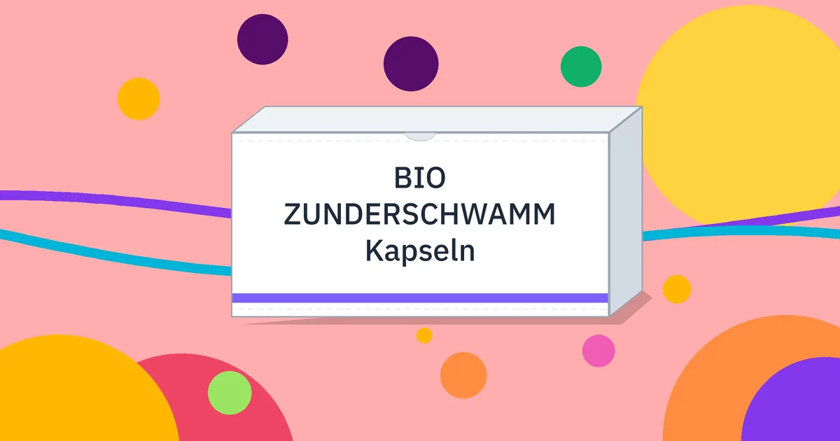 Symbolbild: Packung mit der Aufschrift BIO ZUNDERSCHWAMM Kapseln (PZN 10789922) – Verfügbarkeit und Bezug in Apotheken in Frankfurt am Main