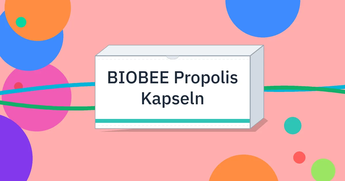 Symbolbild: Packung mit der Aufschrift BIOBEE Propolis Kapseln (PZN 12543562) – Verfügbarkeit und Bezug in Apotheken in Frankfurt am Main