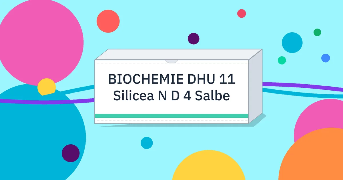 Symbolbild: Packung mit der Aufschrift BIOCHEMIE DHU 11 Silicea N D 4 Salbe (PZN 03643796) – Verfügbarkeit und Bezug in Apotheken in Frankfurt am Main
