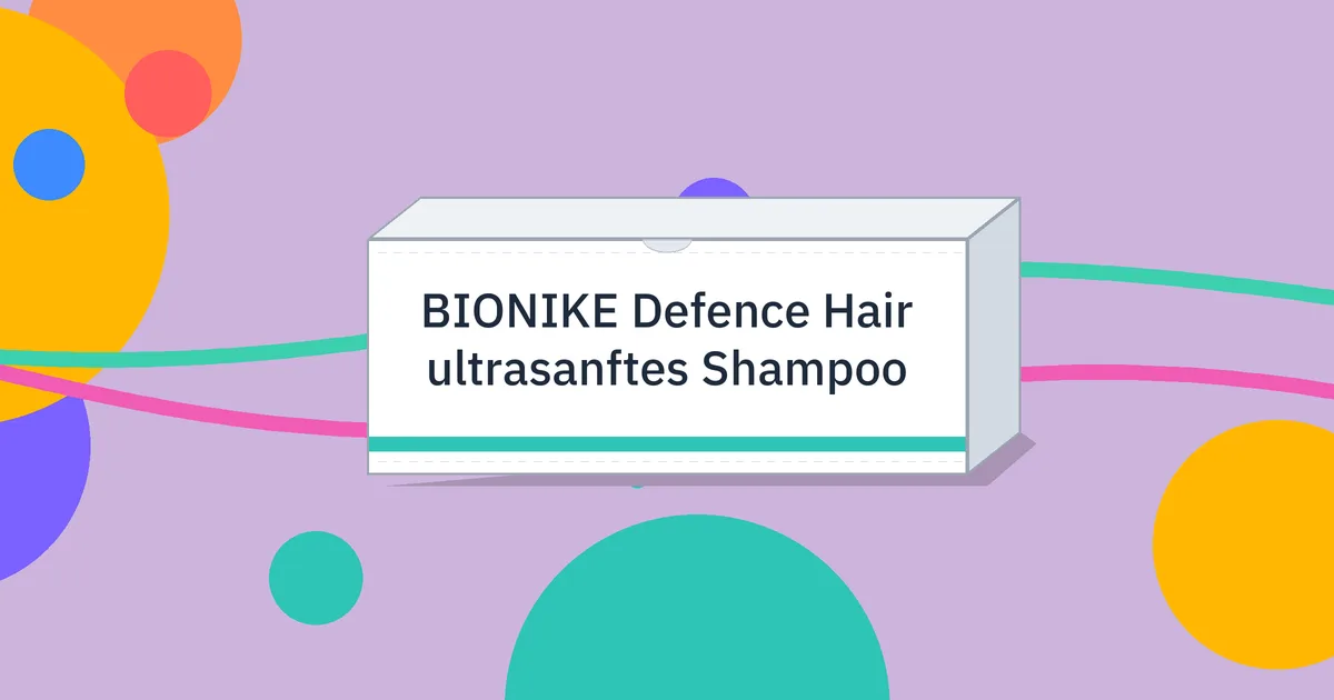 Symbolbild: Packung mit der Aufschrift BIONIKE Defence Hair ultrasanftes Shampoo (PZN 15383604) – Verfügbarkeit und Bezug in Apotheken in Frankfurt am Main