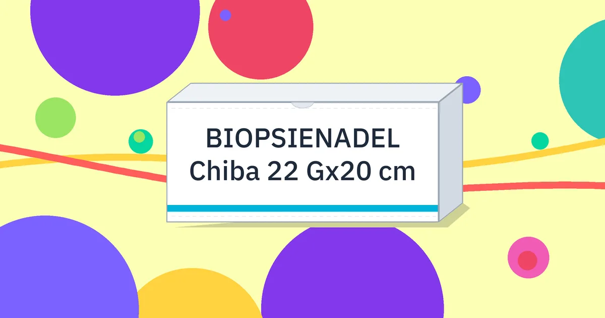 Symbolbild: Packung mit der Aufschrift BIOPSIENADEL Chiba 22 Gx20 cm (PZN 06771394) – Verfügbarkeit und Bezug in Apotheken in Frankfurt am Main