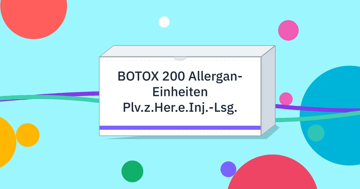 Symbolbild: Packung mit der Aufschrift BOTOX 200 Allergan-Einheiten Plv.z.Her.e.Inj.-Lsg. (PZN 14170562) – Verfügbarkeit und Bezug in Apotheken in Frankfurt am Main