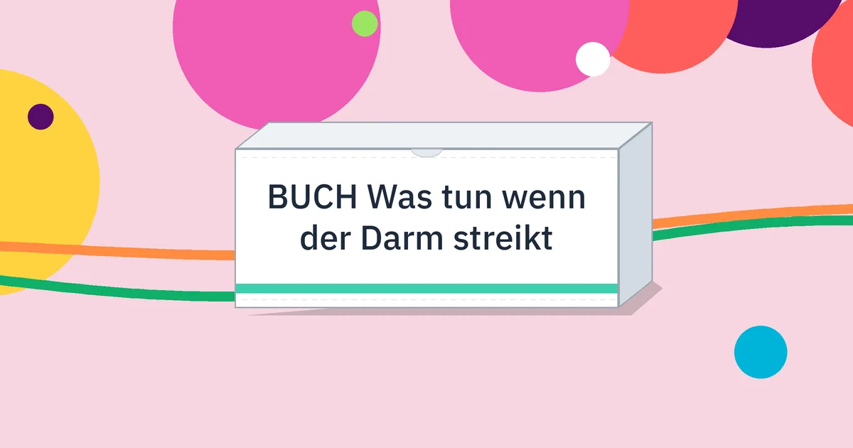 Symbolbild: Packung mit der Aufschrift BUCH Was tun wenn der Darm streikt (PZN 11313400) – Verfügbarkeit und Bezug in Apotheken in Frankfurt am Main