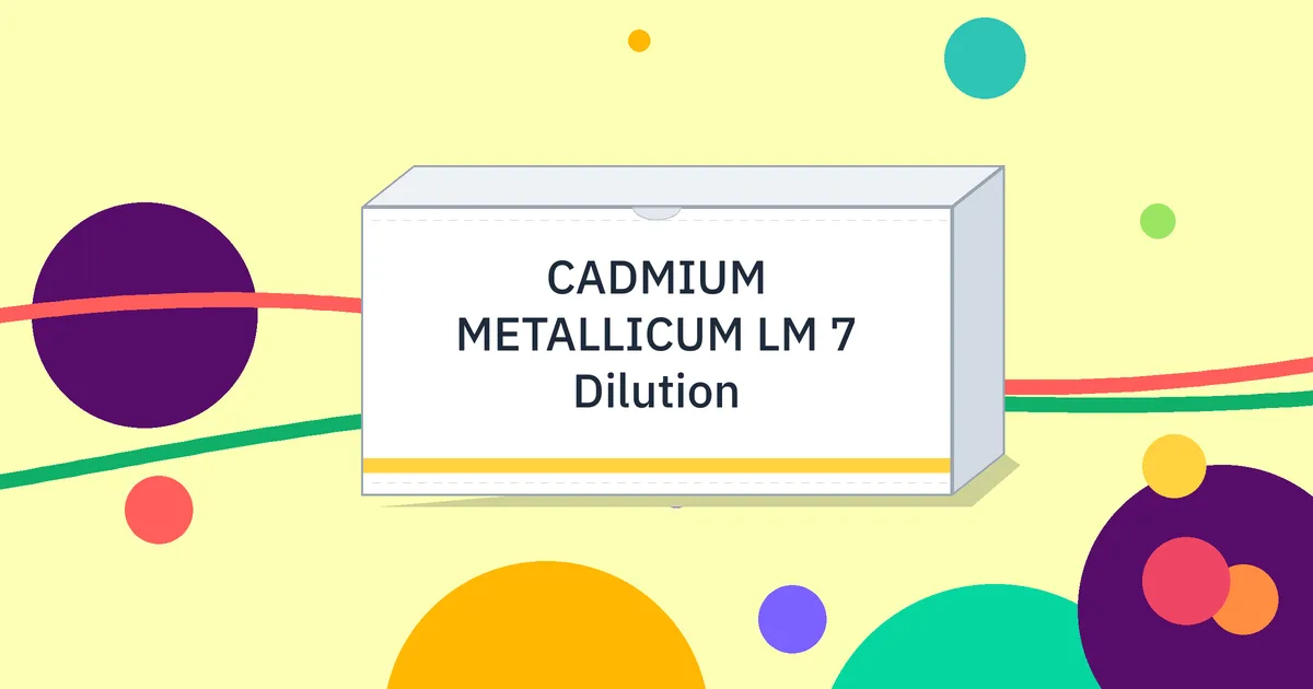 Symbolbild: Packung mit der Aufschrift CADMIUM METALLICUM LM 7 Dilution (PZN 13400072) – Verfügbarkeit und Bezug in Apotheken in Frankfurt am Main