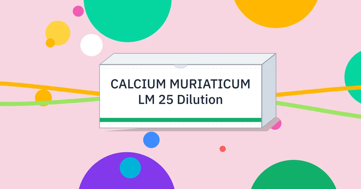 Symbolbild: Packung mit der Aufschrift CALCIUM MURIATICUM LM 25 Dilution (PZN 13409446) – Verfügbarkeit und Bezug in Apotheken in Frankfurt am Main