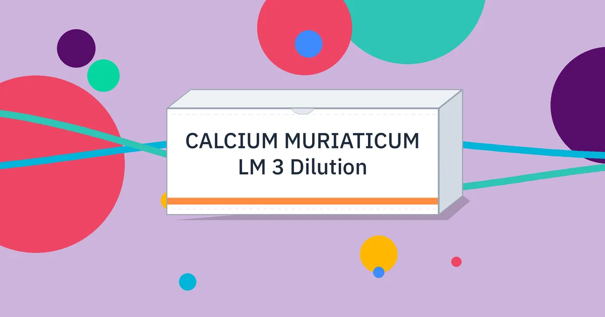 Symbolbild: Packung mit der Aufschrift CALCIUM MURIATICUM LM 3 Dilution (PZN 13409179) – Verfügbarkeit und Bezug in Apotheken in Frankfurt am Main