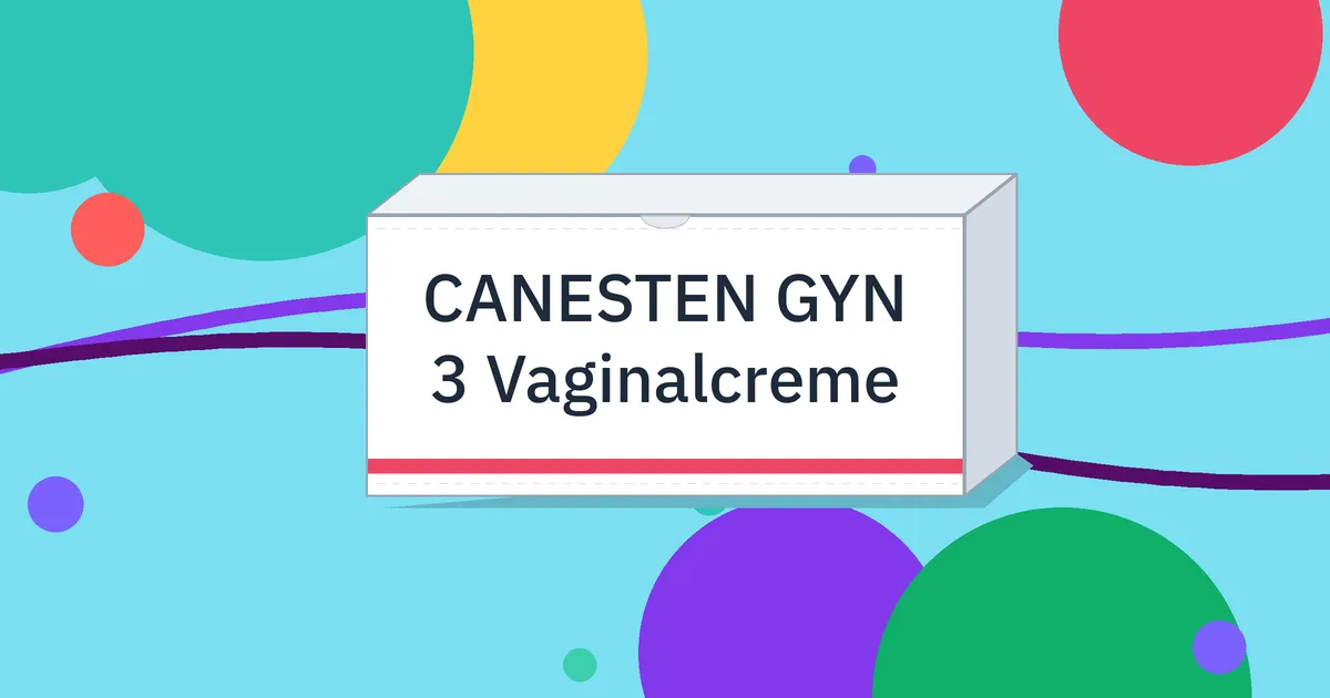 Symbolbild: Packung mit der Aufschrift CANESTEN GYN 3 Vaginalcreme (PZN 01540307) – Verfügbarkeit und Bezug in Apotheken in Frankfurt am Main