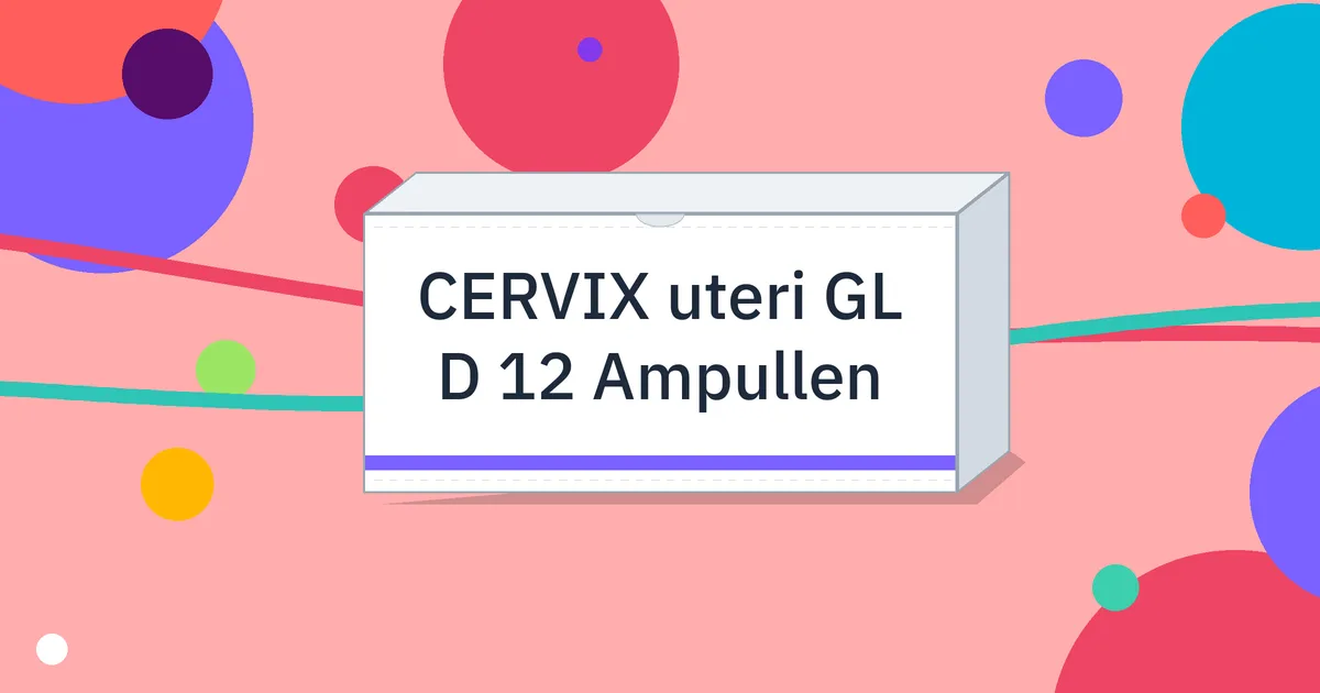 Symbolbild: Packung mit der Aufschrift CERVIX uteri GL D 12 Ampullen (PZN 02911881) – Verfügbarkeit und Bezug in Apotheken in Frankfurt am Main