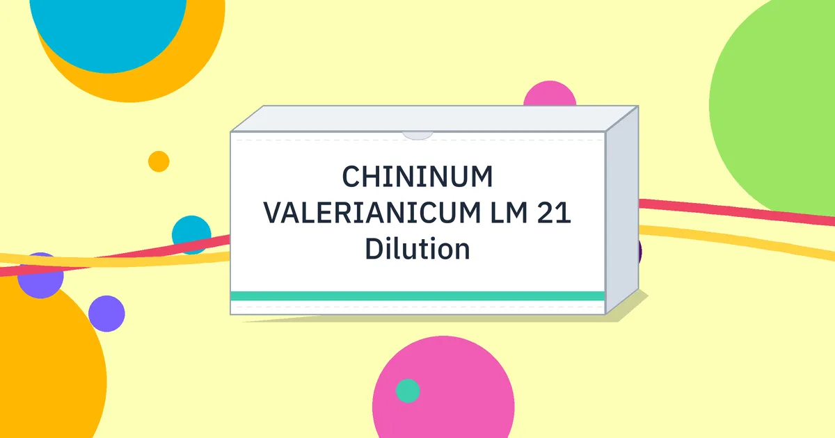 Symbolbild: Packung mit der Aufschrift CHININUM VALERIANICUM LM 21 Dilution (PZN 13442834) – Verfügbarkeit und Bezug in Apotheken in Frankfurt am Main