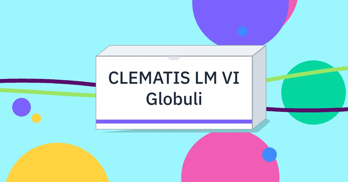 Symbolbild: Packung mit der Aufschrift CLEMATIS LM VI Globuli (PZN 04503471) – Verfügbarkeit und Bezug in Apotheken in Frankfurt am Main