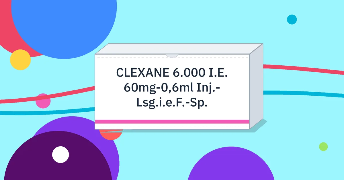 Symbolbild: Packung mit der Aufschrift CLEXANE 6.000 I.E. 60mg-0,6ml Inj.-Lsg.i.e.F.-Sp. (PZN 15814889) – Verfügbarkeit und Bezug in Apotheken in Frankfurt am Main
