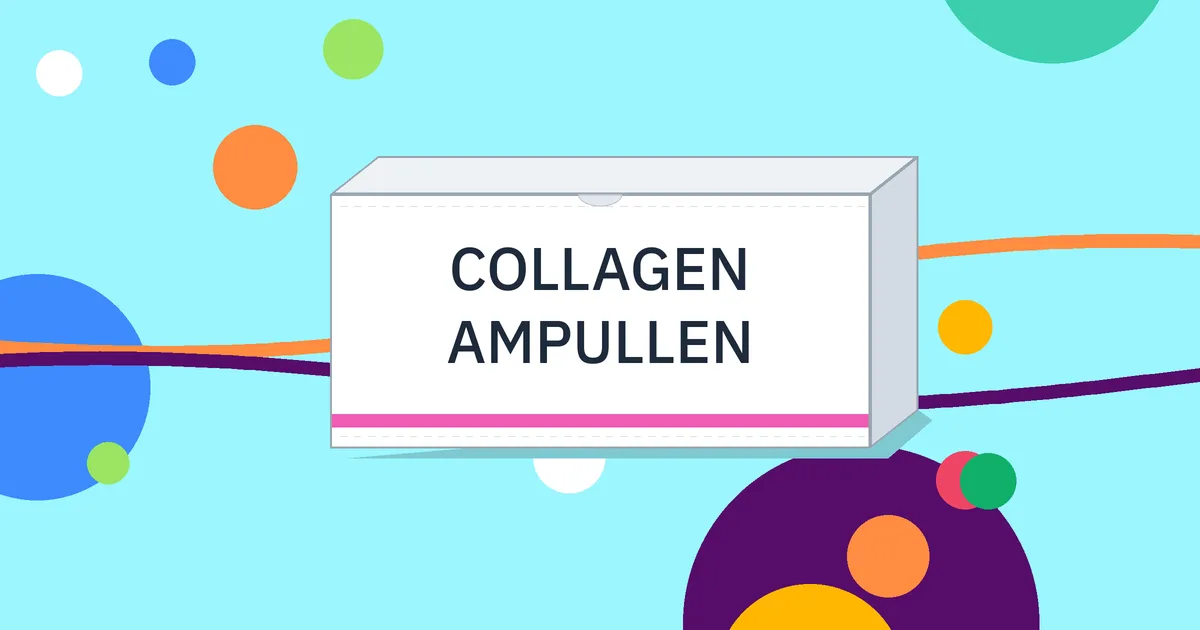 Symbolbild: Packung mit der Aufschrift COLLAGEN AMPULLEN (PZN 20700969) – Verfügbarkeit und Bezug in Apotheken in Frankfurt am Main