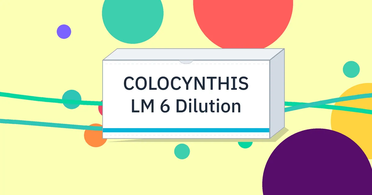 Symbolbild: Packung mit der Aufschrift COLOCYNTHIS LM 6 Dilution (PZN 02601666) – Verfügbarkeit und Bezug in Apotheken in Frankfurt am Main