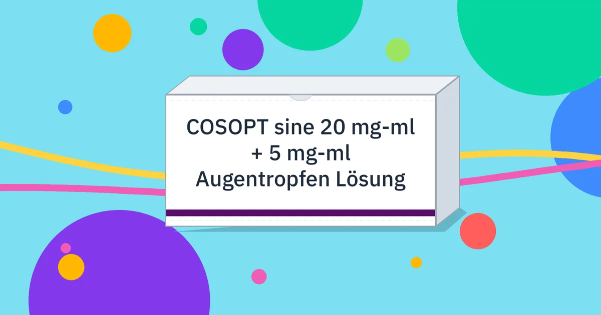 Symbolbild: Packung mit der Aufschrift COSOPT sine 20 mg-ml + 5 mg-ml Augentropfen Lösung (PZN 18453682) – Verfügbarkeit und Bezug in Apotheken in Frankfurt am Main