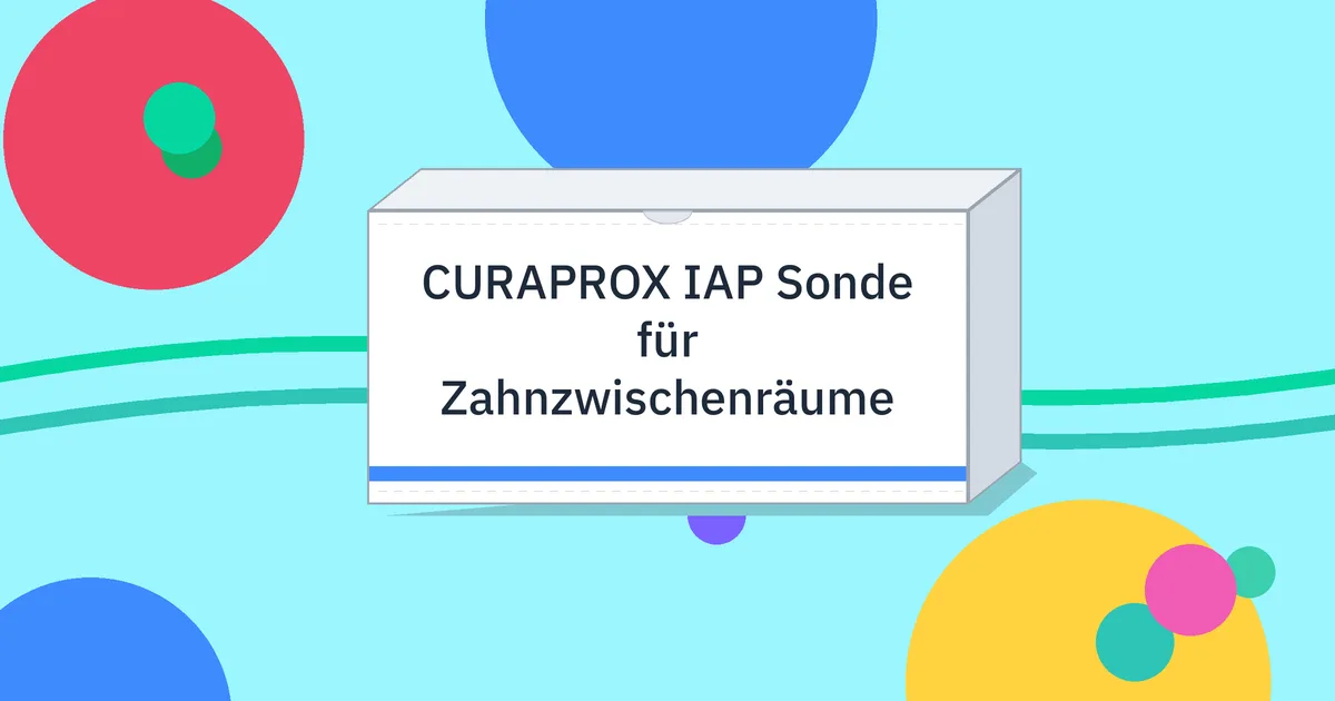 Symbolbild: Packung mit der Aufschrift CURAPROX IAP Sonde für Zahnzwischenräume (PZN 08746704) – Verfügbarkeit und Bezug in Apotheken in Frankfurt am Main