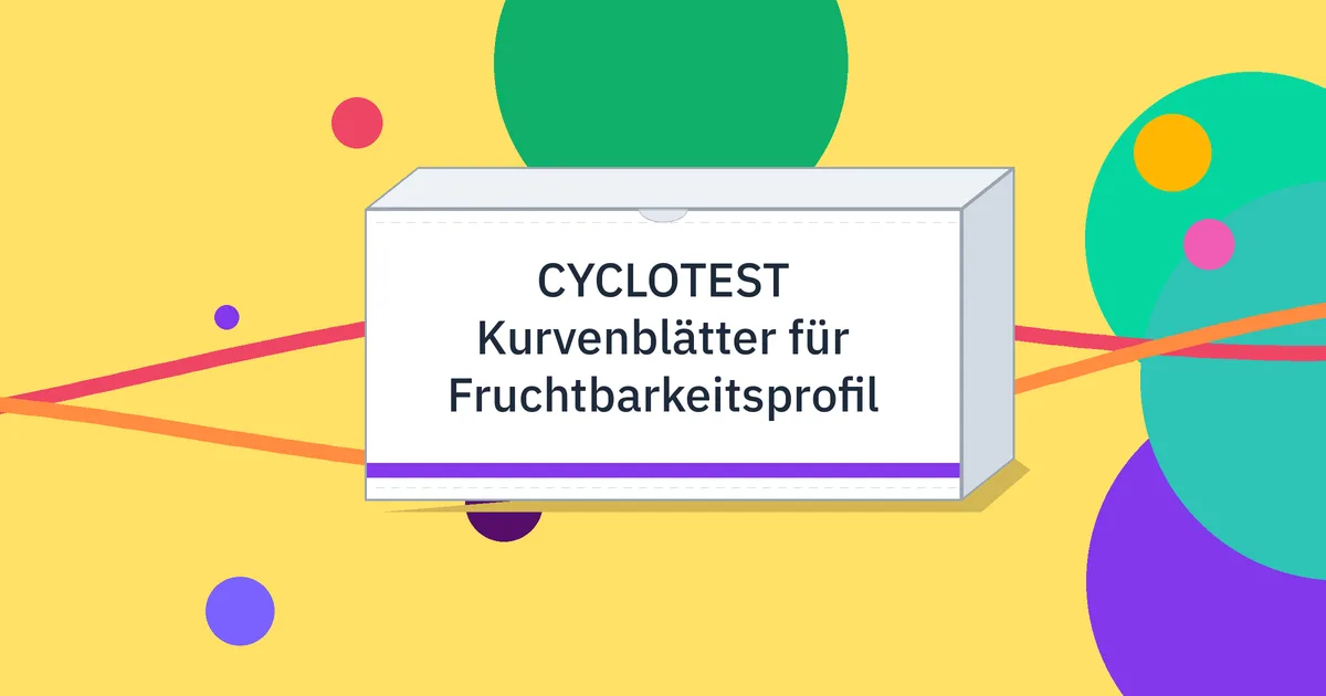 Symbolbild: Packung mit der Aufschrift CYCLOTEST Kurvenblätter für Fruchtbarkeitsprofil (PZN 01498580) – Verfügbarkeit und Bezug in Apotheken in Frankfurt am Main