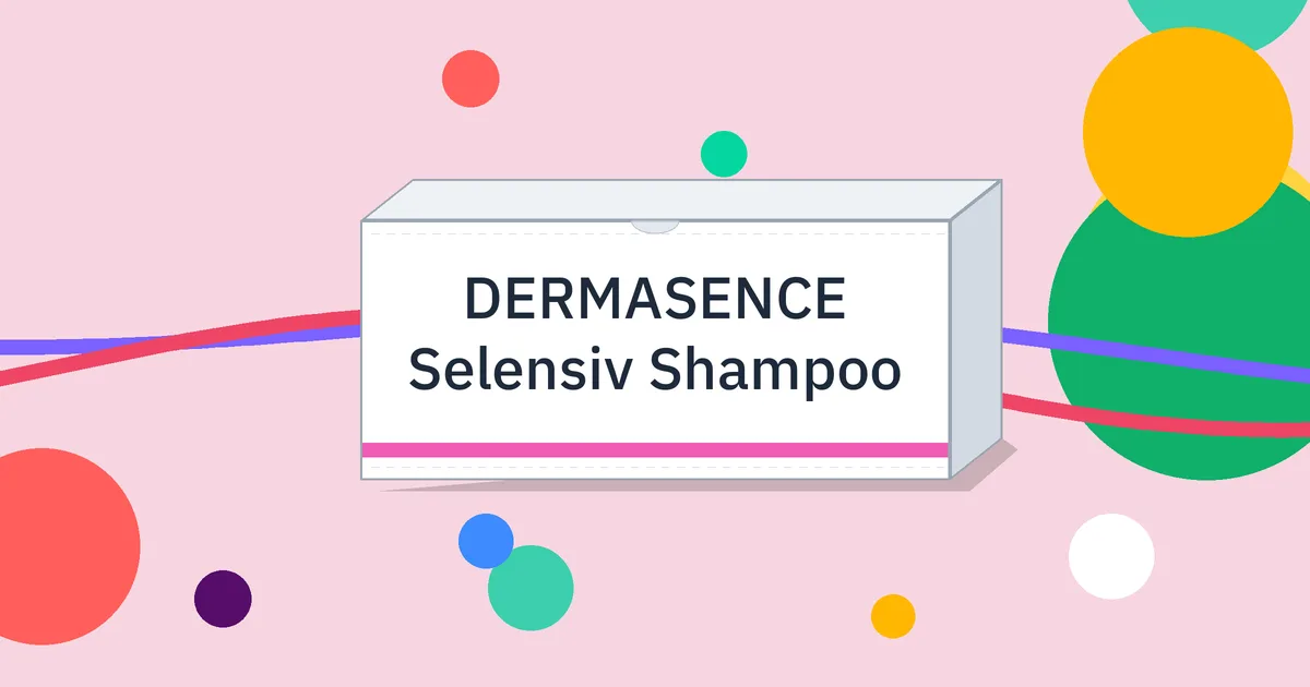 Symbolbild: Packung mit der Aufschrift DERMASENCE Selensiv Shampoo (PZN 01017267) – Verfügbarkeit und Bezug in Apotheken in Frankfurt am Main