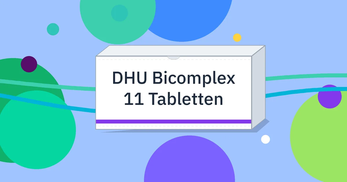 Symbolbild: Packung mit der Aufschrift DHU Bicomplex 11 Tabletten (PZN 16743051) – Verfügbarkeit und Bezug in Apotheken in Frankfurt am Main