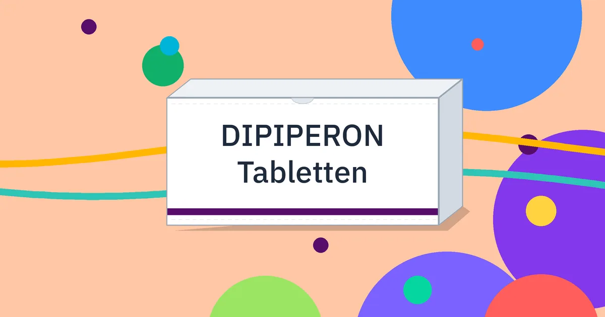 Symbolbild: Packung mit der Aufschrift DIPIPERON Tabletten (PZN 03097201) – Verfügbarkeit und Bezug in Apotheken in Frankfurt am Main