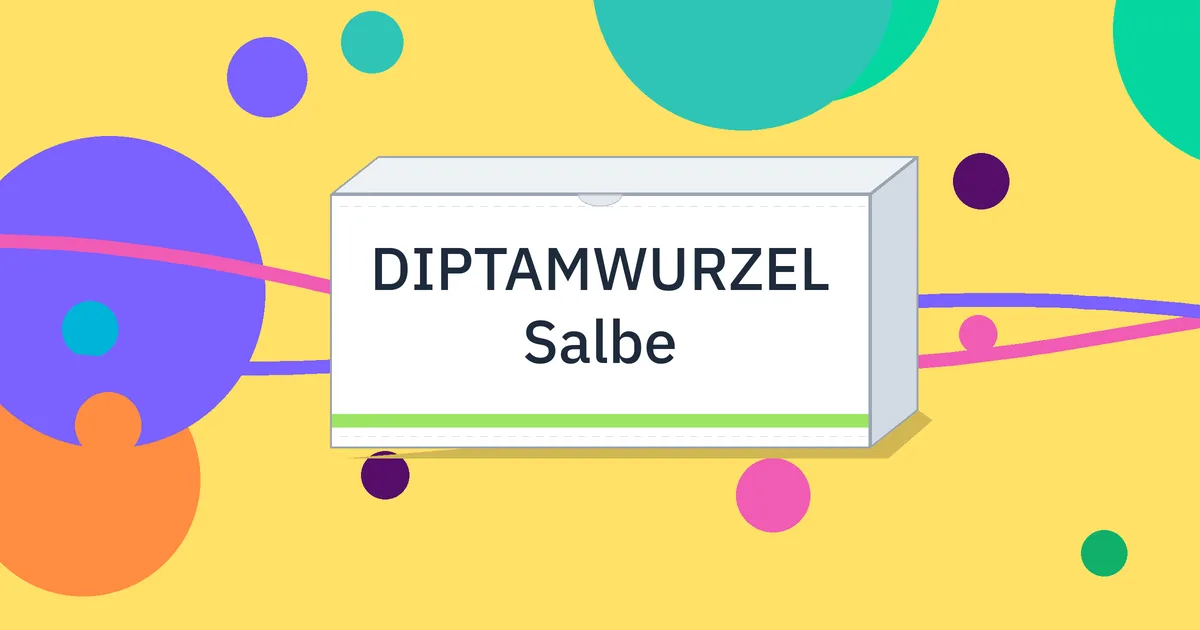 Symbolbild: Packung mit der Aufschrift DIPTAMWURZEL Salbe (PZN 18090883) – Verfügbarkeit und Bezug in Apotheken in Frankfurt am Main