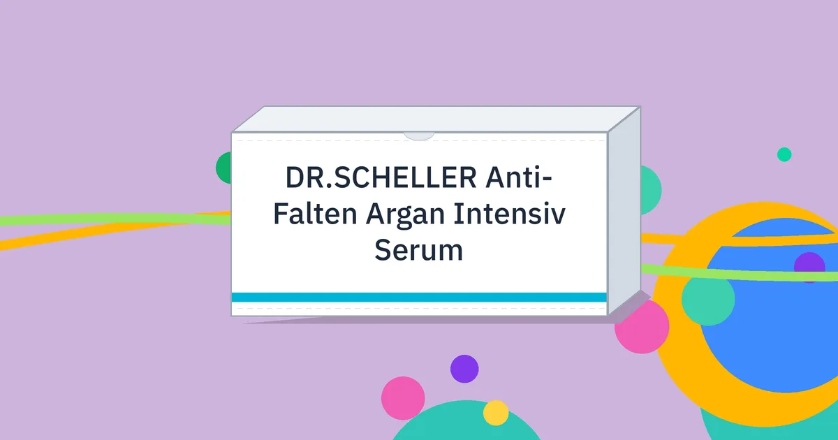 Symbolbild: Packung mit der Aufschrift DR.SCHELLER Anti-Falten Argan Intensiv Serum (PZN 18271202) – Verfügbarkeit und Bezug in Apotheken in Frankfurt am Main