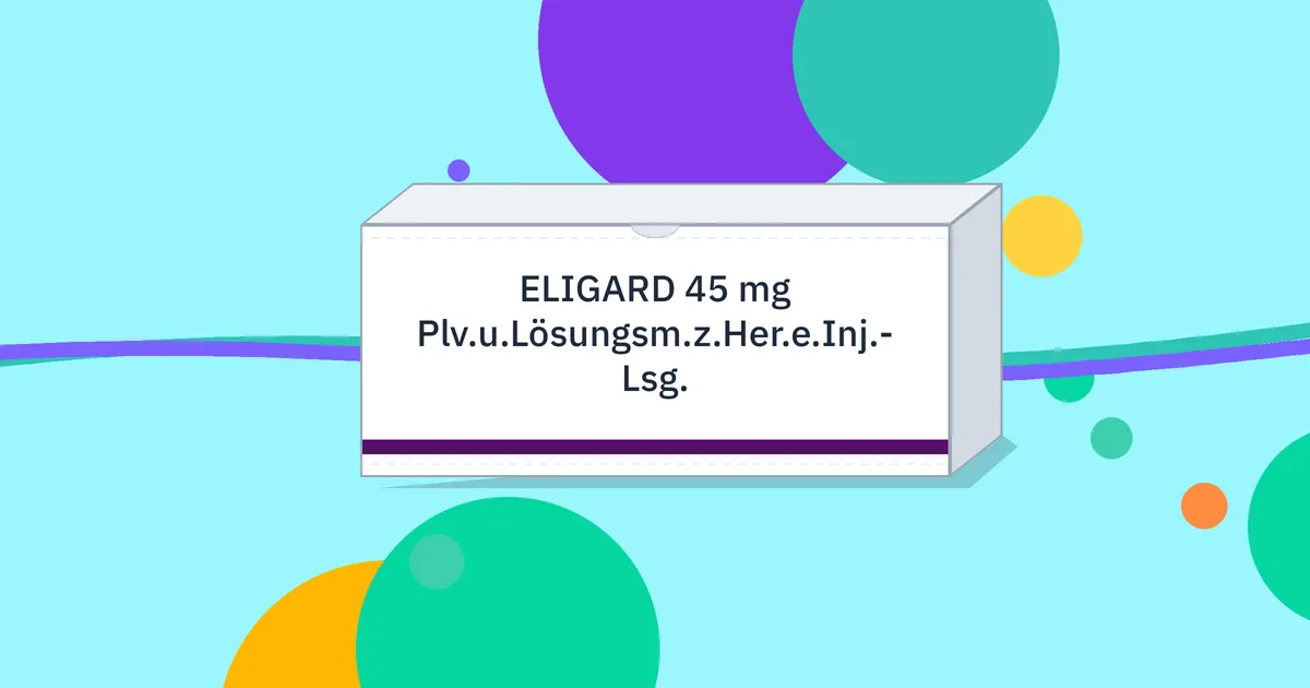 Symbolbild: Packung mit der Aufschrift ELIGARD 45 mg Plv.u.Lösungsm.z.Her.e.Inj.-Lsg. (PZN 14289381) – Verfügbarkeit und Bezug in Apotheken in Frankfurt am Main
