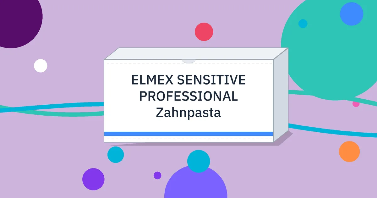 Symbolbild: Packung mit der Aufschrift ELMEX SENSITIVE PROFESSIONAL Zahnpasta (PZN 06810645) – Verfügbarkeit und Bezug in Apotheken in Frankfurt am Main