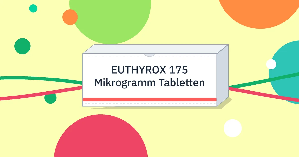 Symbolbild: Packung mit der Aufschrift EUTHYROX 175 Mikrogramm Tabletten (PZN 02754795) – Verfügbarkeit und Bezug in Apotheken in Frankfurt am Main