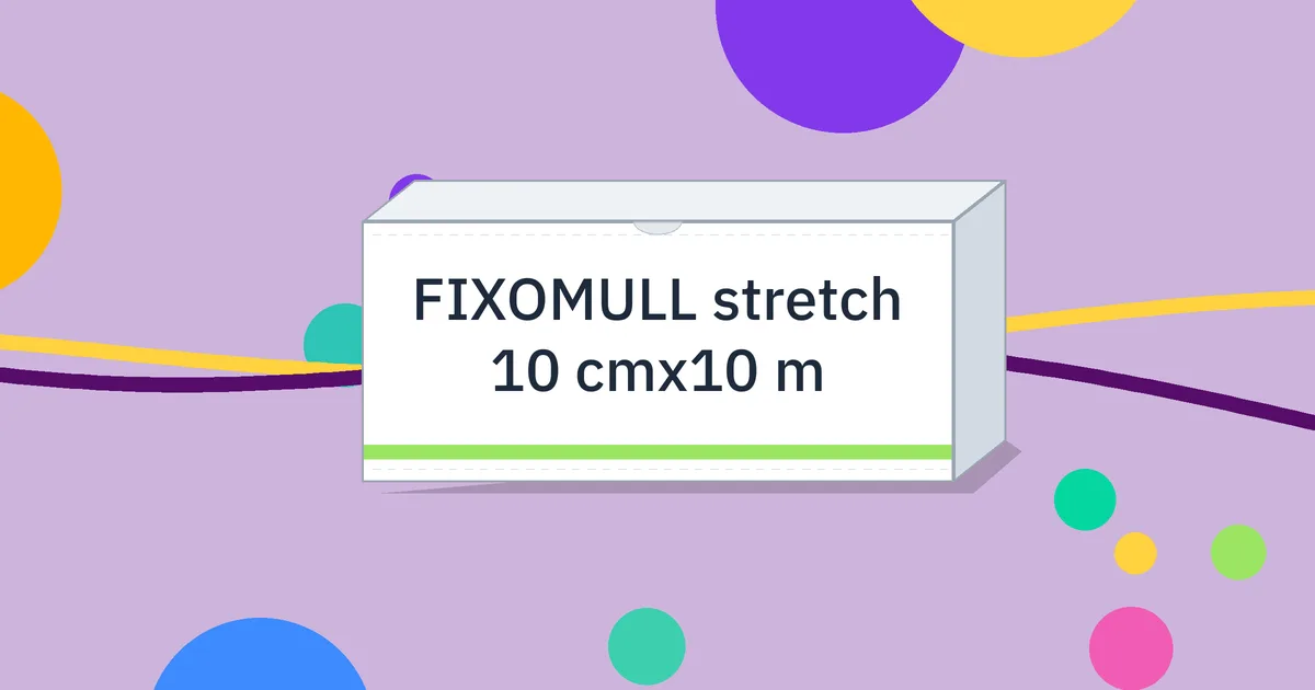 Symbolbild: Packung mit der Aufschrift FIXOMULL stretch 10 cmx10 m (PZN 17414125) – Verfügbarkeit und Bezug in Apotheken in Frankfurt am Main