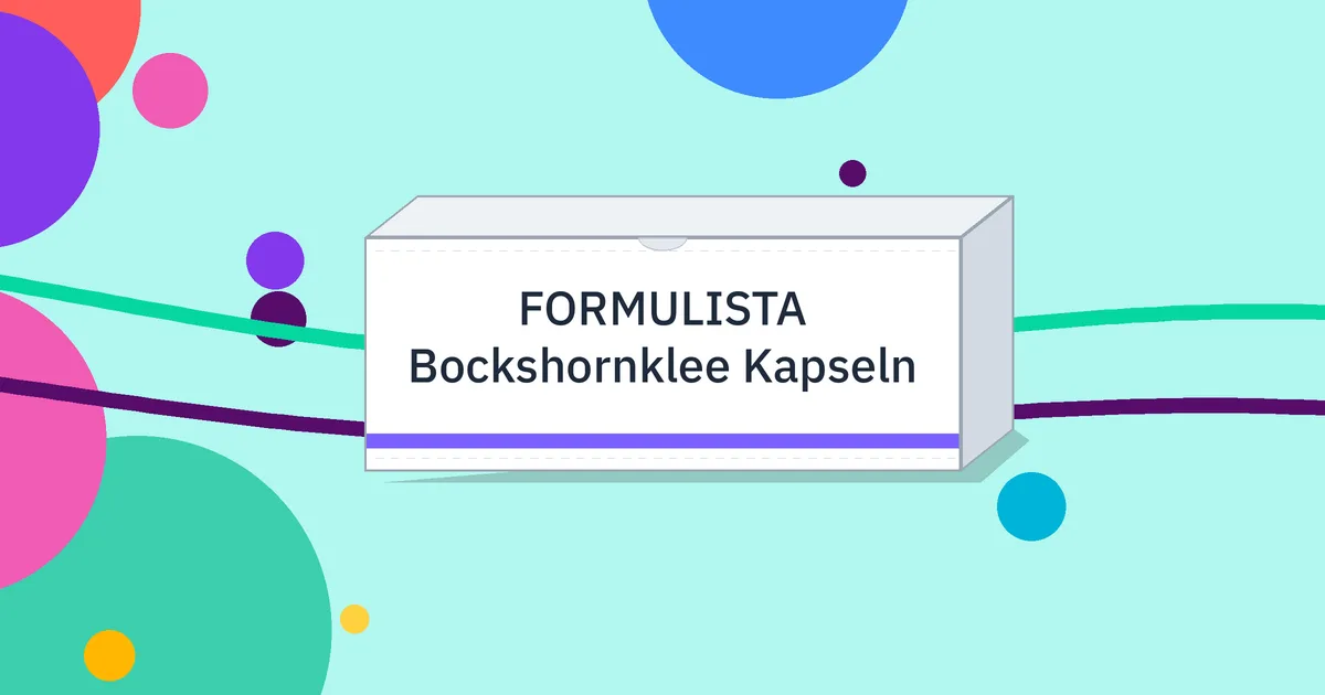 Symbolbild: Packung mit der Aufschrift FORMULISTA Bockshornklee Kapseln (PZN 16196904) – Verfügbarkeit und Bezug in Apotheken in Frankfurt am Main
