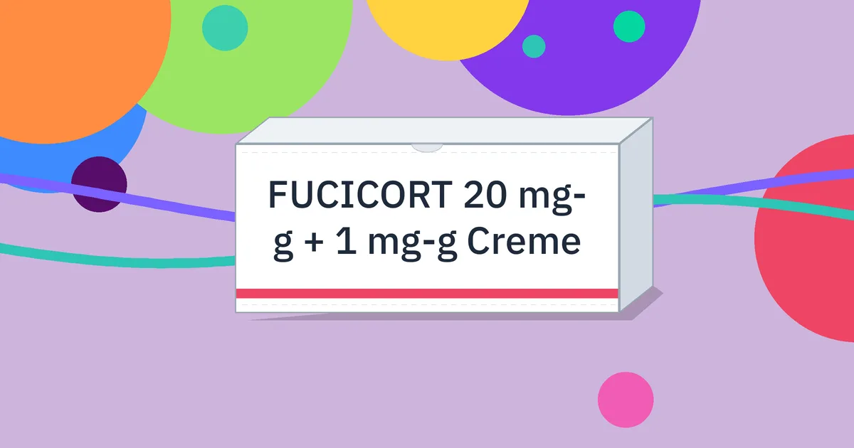 Symbolbild: Packung mit der Aufschrift FUCICORT 20 mg-g + 1 mg-g Creme (PZN 04911974) – Verfügbarkeit und Bezug in Apotheken in Frankfurt am Main