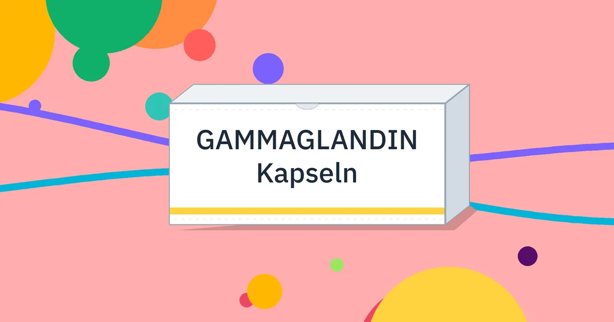 Symbolbild: Packung mit der Aufschrift GAMMAGLANDIN Kapseln (PZN 07575011) – Verfügbarkeit und Bezug in Apotheken in Frankfurt am Main