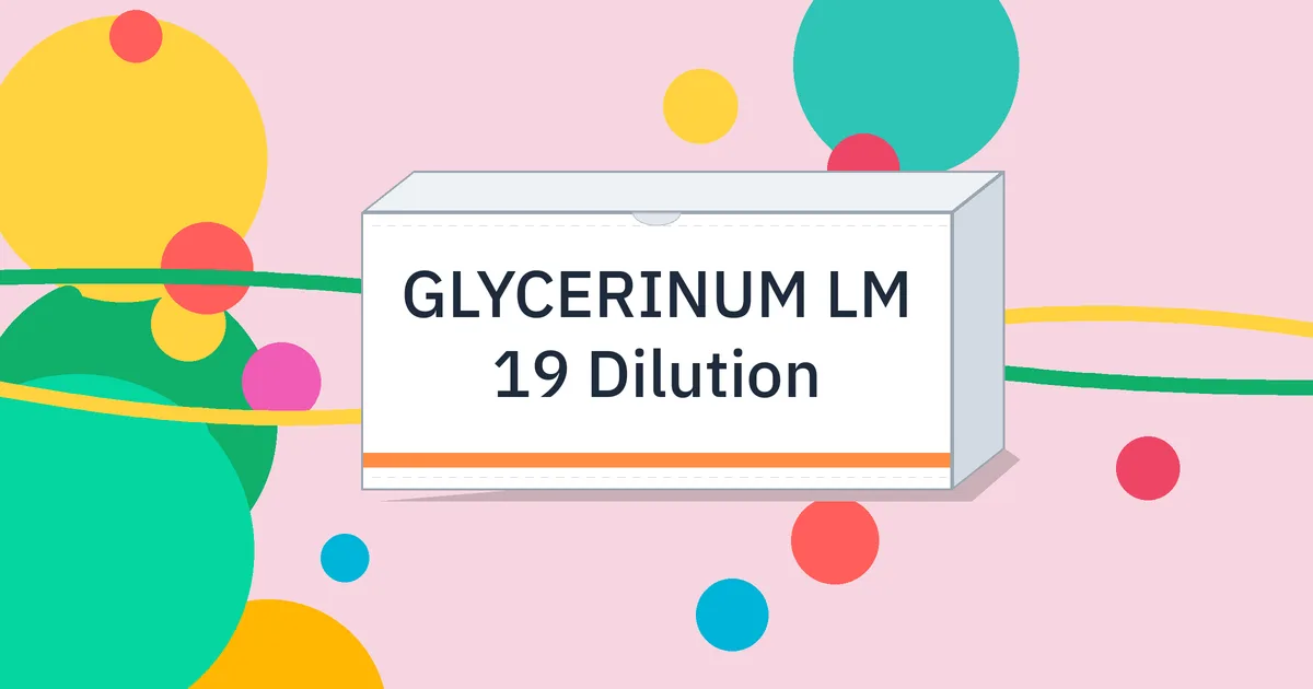 Symbolbild: Packung mit der Aufschrift GLYCERINUM LM 19 Dilution (PZN 12880437) – Verfügbarkeit und Bezug in Apotheken in Frankfurt am Main