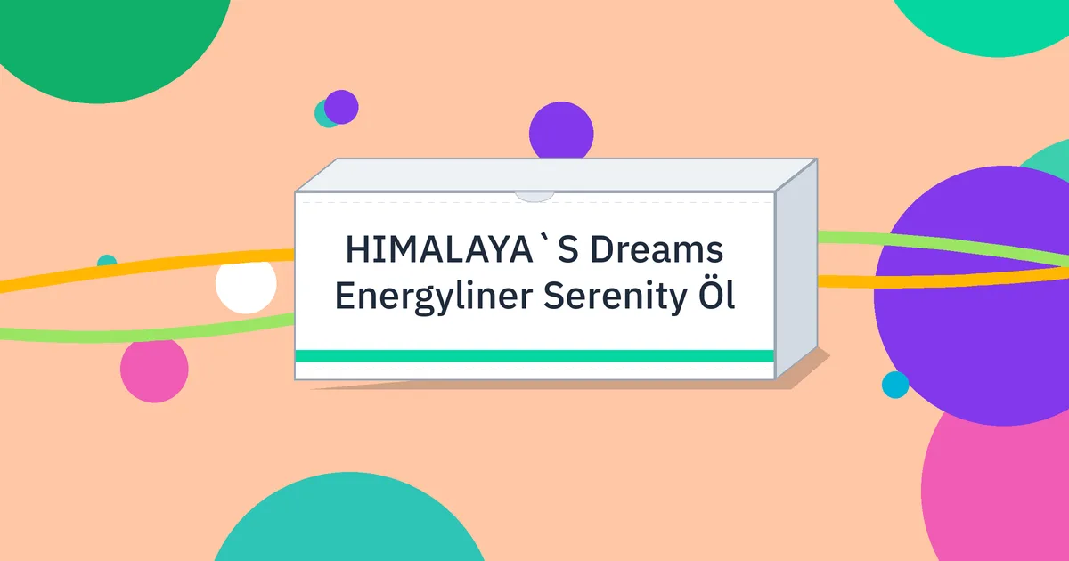 Symbolbild: Packung mit der Aufschrift HIMALAYA`S Dreams Energyliner Serenity Öl (PZN 18204594) – Verfügbarkeit und Bezug in Apotheken in Frankfurt am Main